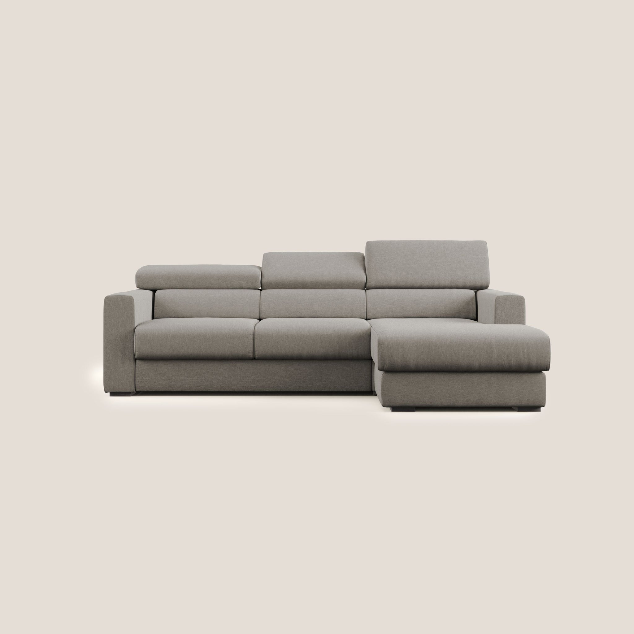 Dylan Ecksofa mit Bettkastenauszug aus wasserfestem Baumwollartigem Stoff T13 - divani.store